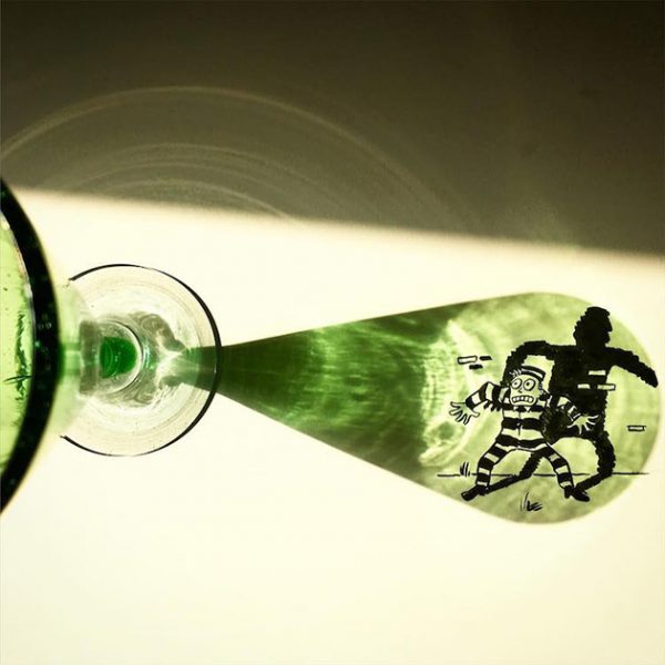 This artist has made a smart transformation of the shadows of everyday ...