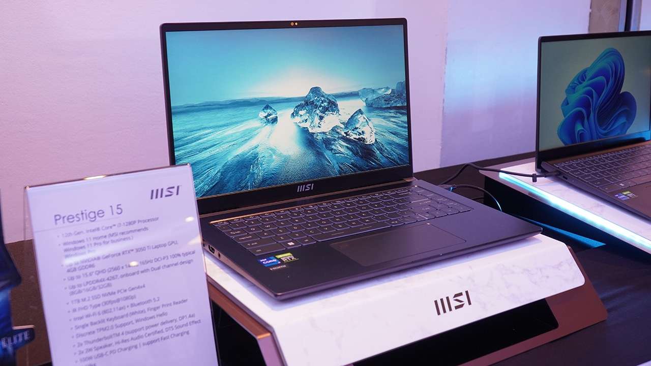 MSI shows off new laptops with 12th-gen Intel processors - The Modern ...