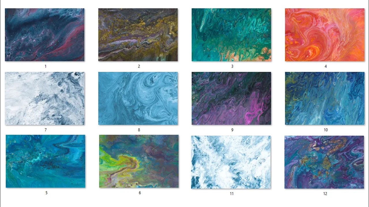 12 Colorful Fluid Acrylic Hand Painted Textures | Thendral Barathi ...