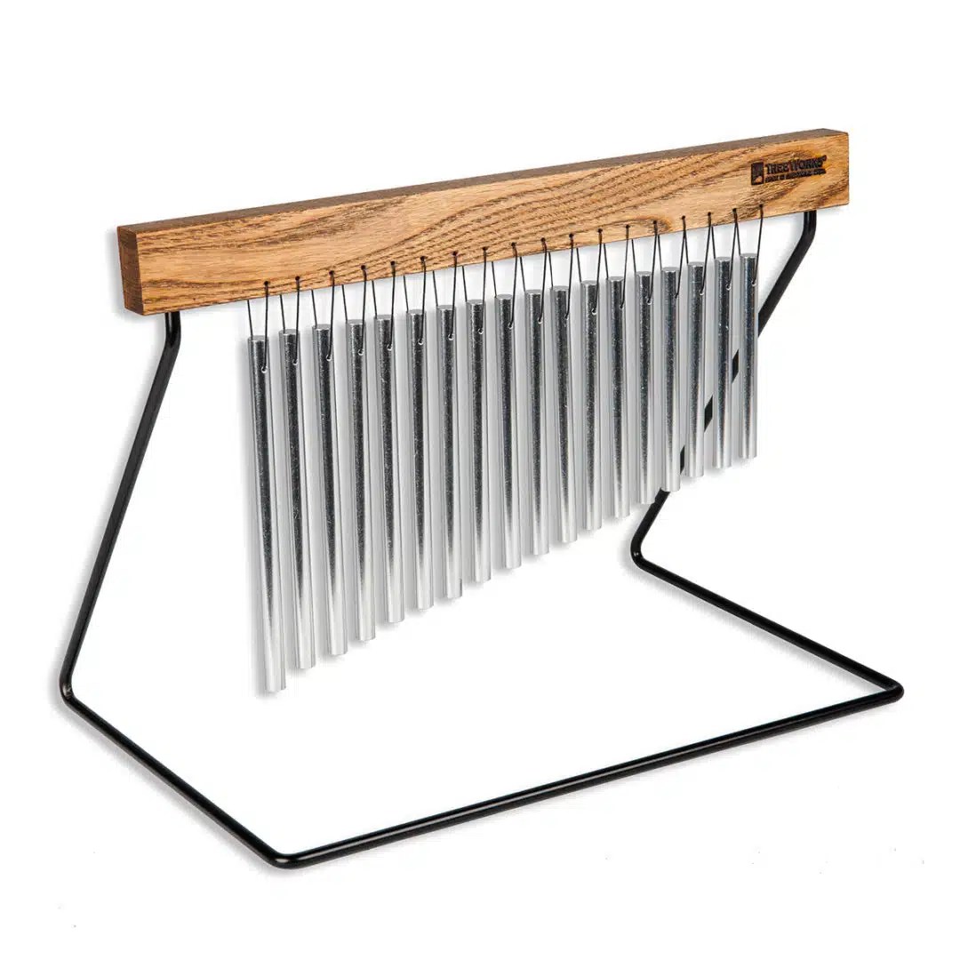 TreeWorks Medium Chime with Durable 1/4" Hand-Bent Wire Table Stand. - The Om Shoppe