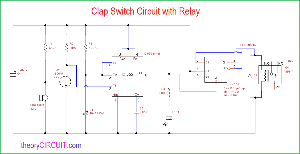 Circuit Diagram Of A Relay Switch