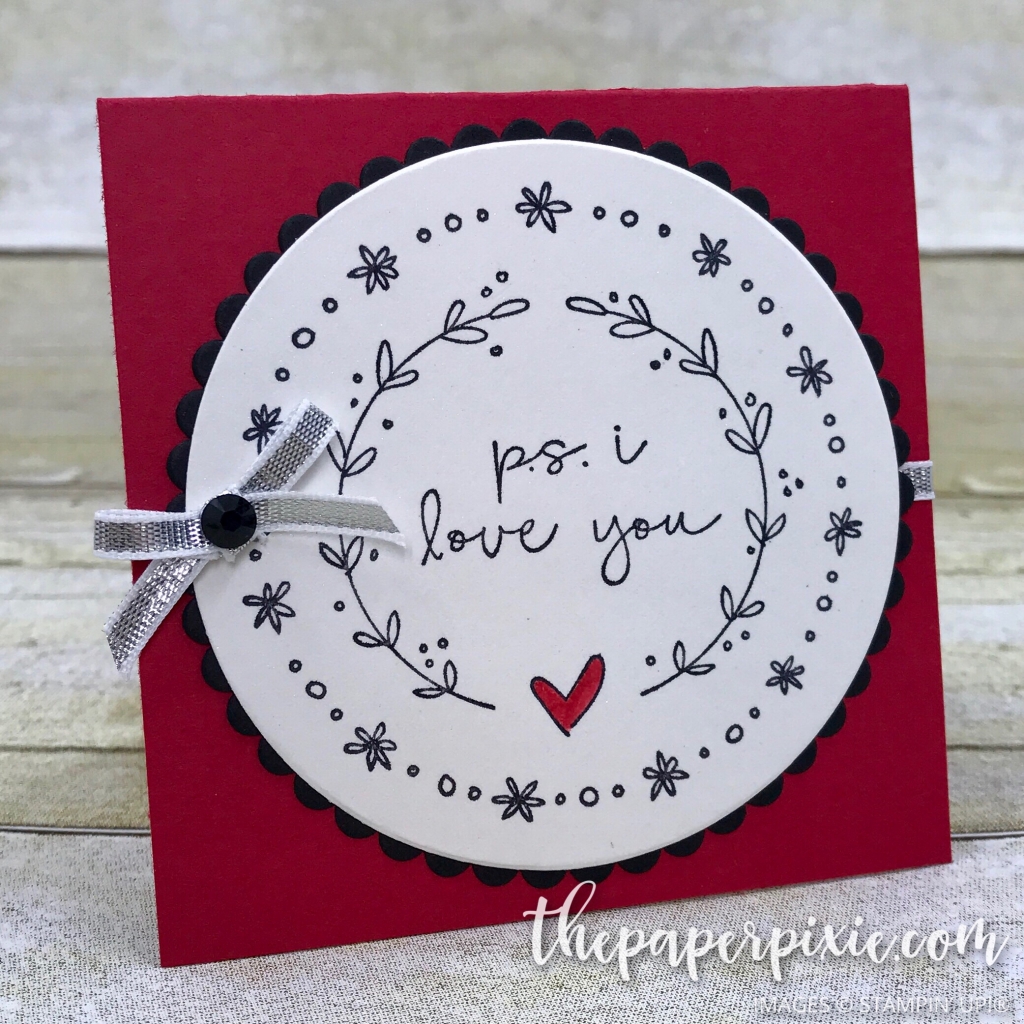 P.S. I Love You Mini Card - The Paper Pixie