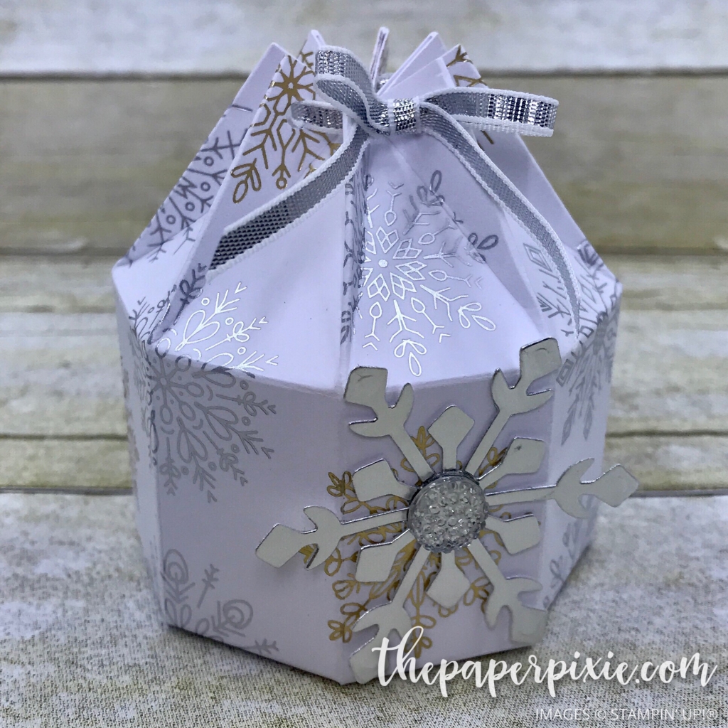 Drawstring Bag Box with Facebook Live Video Tutorial - The Paper Pixie