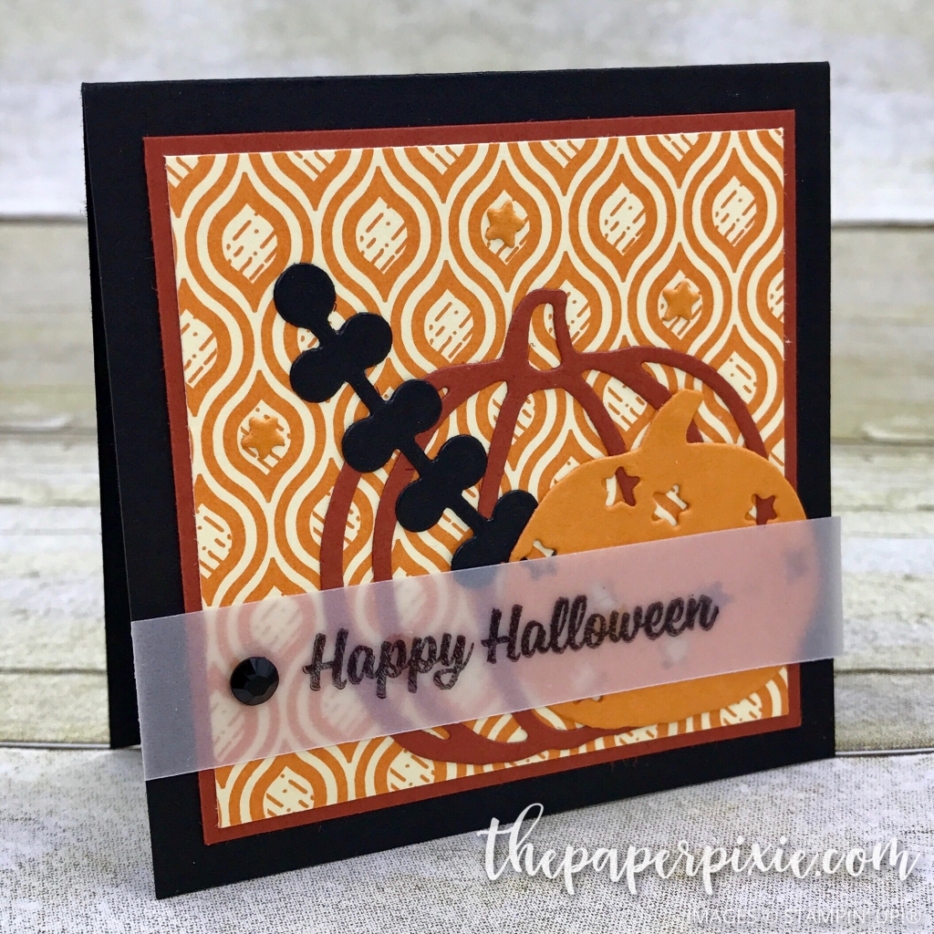 Patterned Pumpkins Mini Card - The Paper Pixie