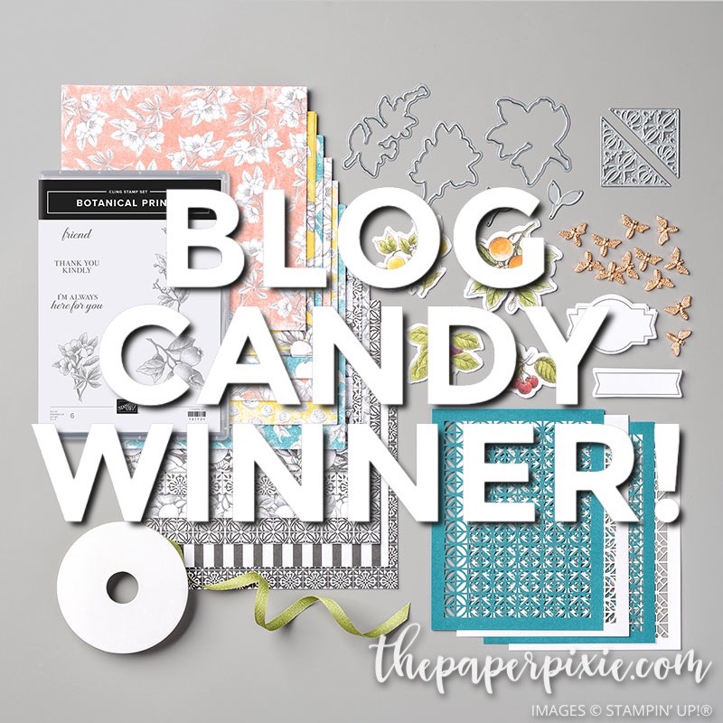 Blog Candy Winner! - The Paper Pixie