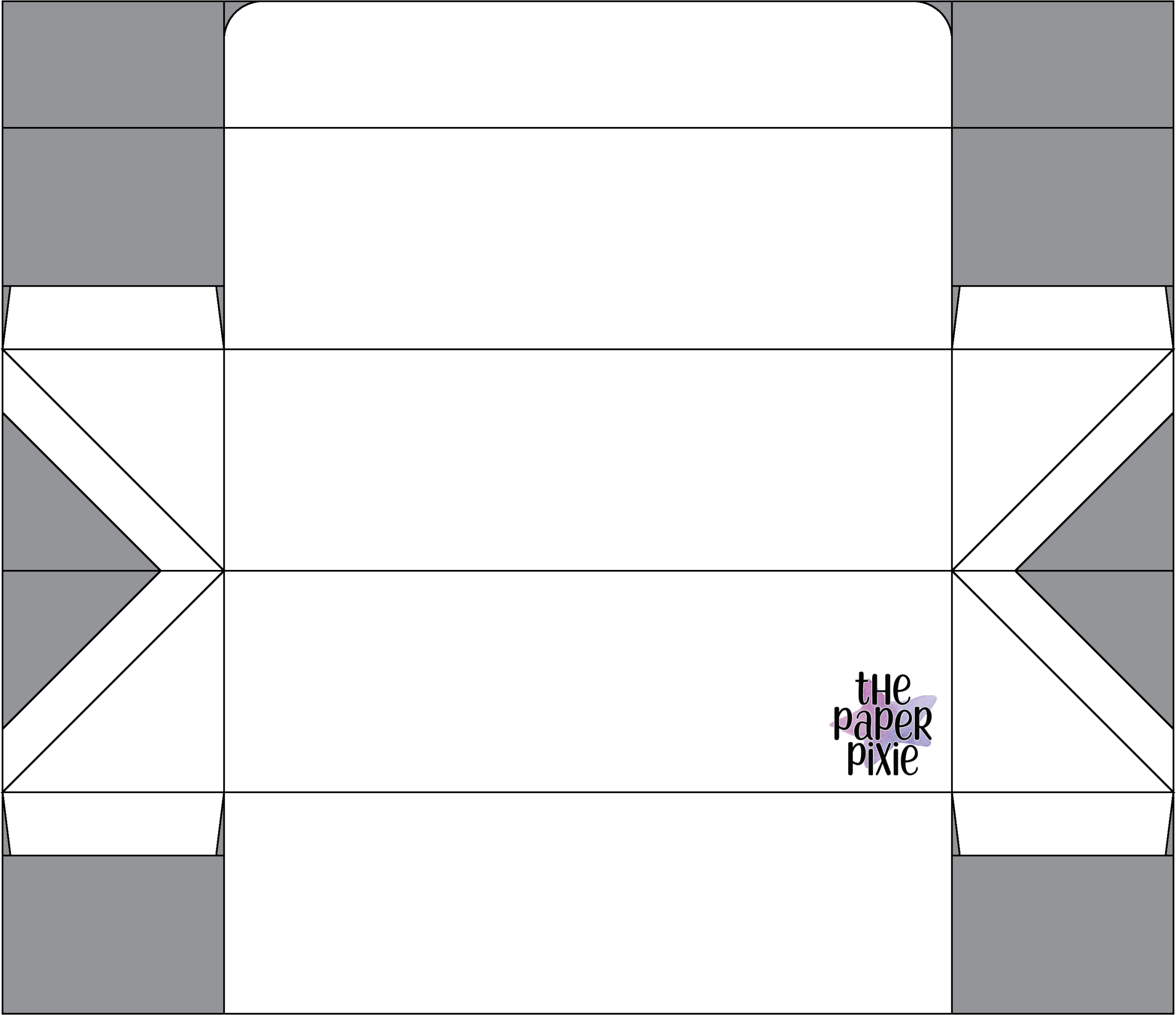 Diagonal Closure Gift Box - The Paper Pixie