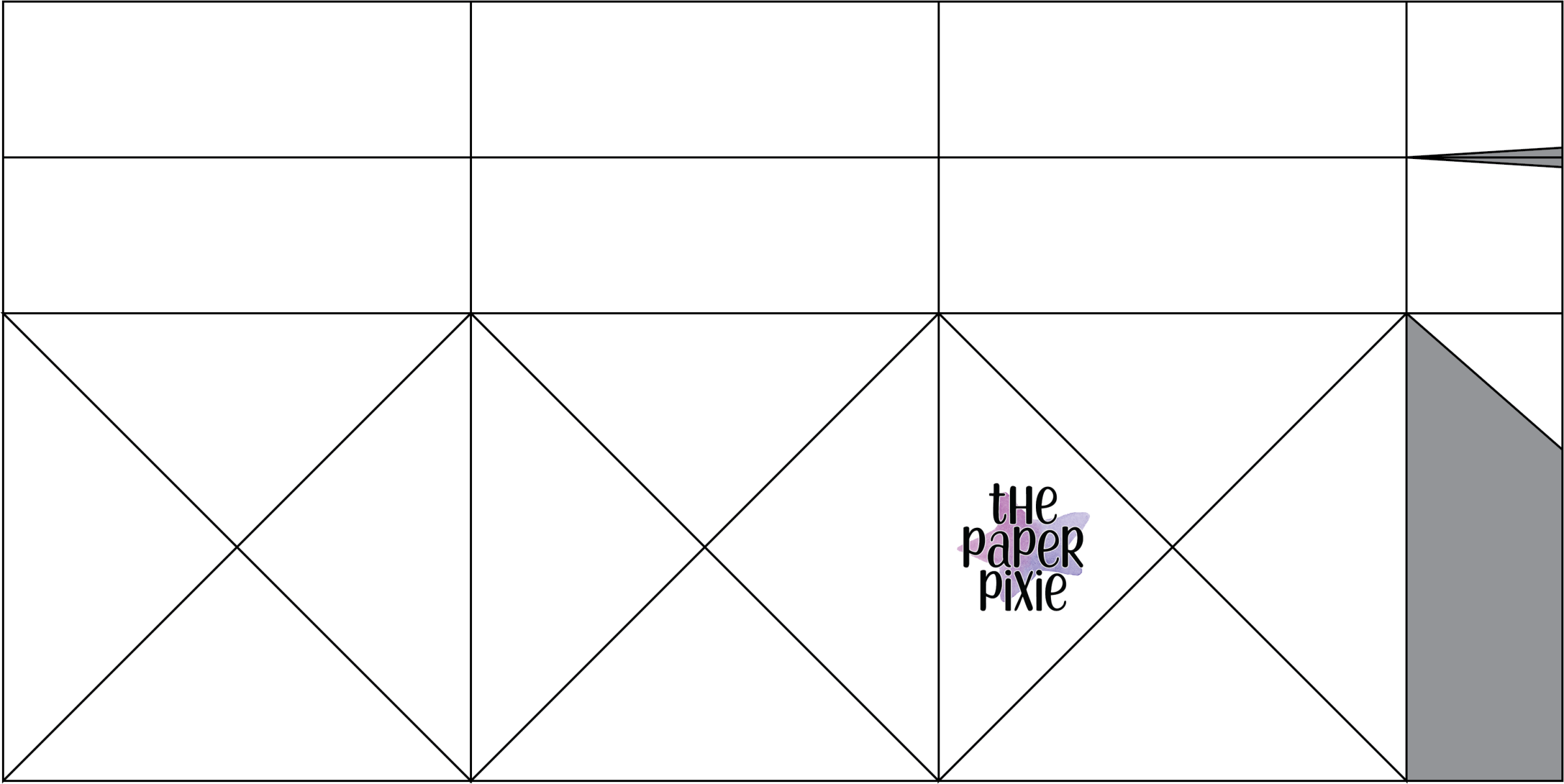 Triangular Double Pyramid Box - The Paper Pixie