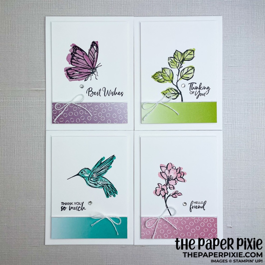 Cards with a Touch of Ink - The Paper Pixie - Stampin' Up!