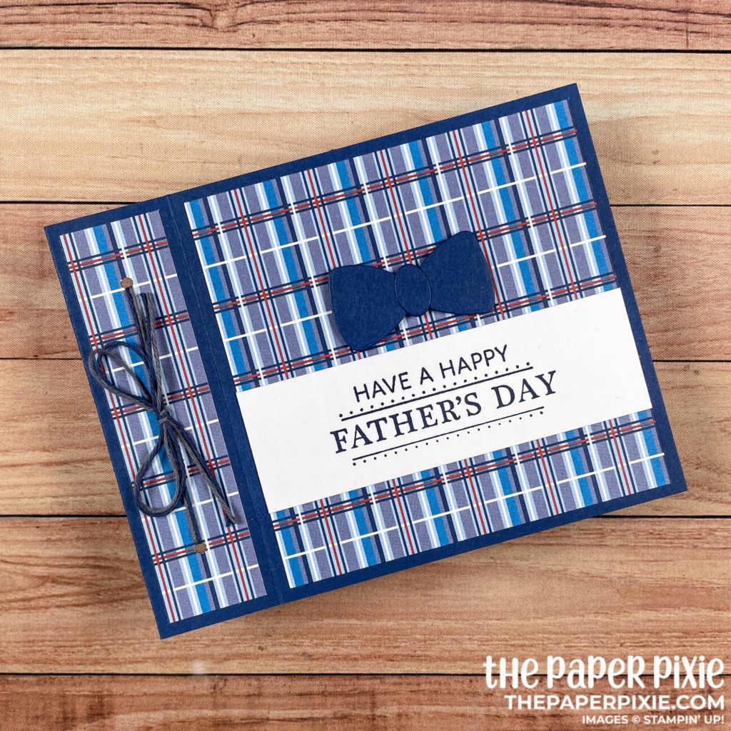 Well Suited Book Fold Card - The Paper Pixie - Stampin' Up!