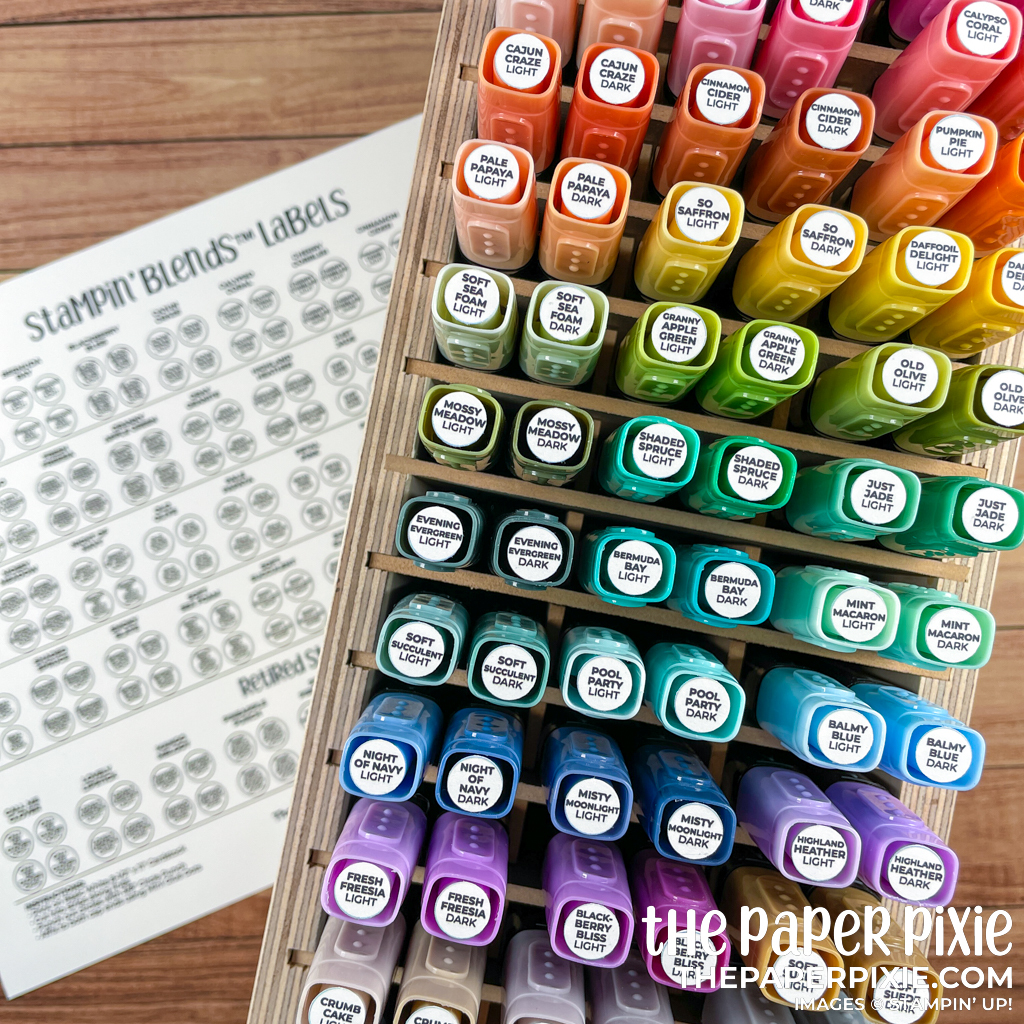 Stampin' Blends Labels - The Paper Pixie - Stampin' Up!