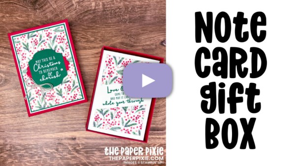Note Card Gift Box - The Paper Pixie - Stampin' Up!