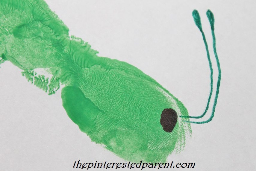 Footprint Grasshopper Craft – The Pinterested Parent