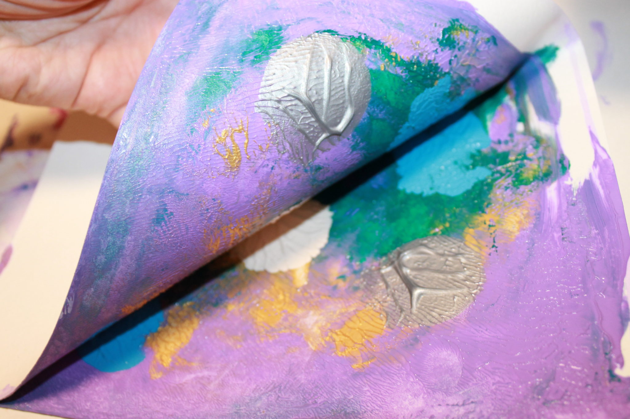 Paint Blot Abstract Printing – The Pinterested Parent