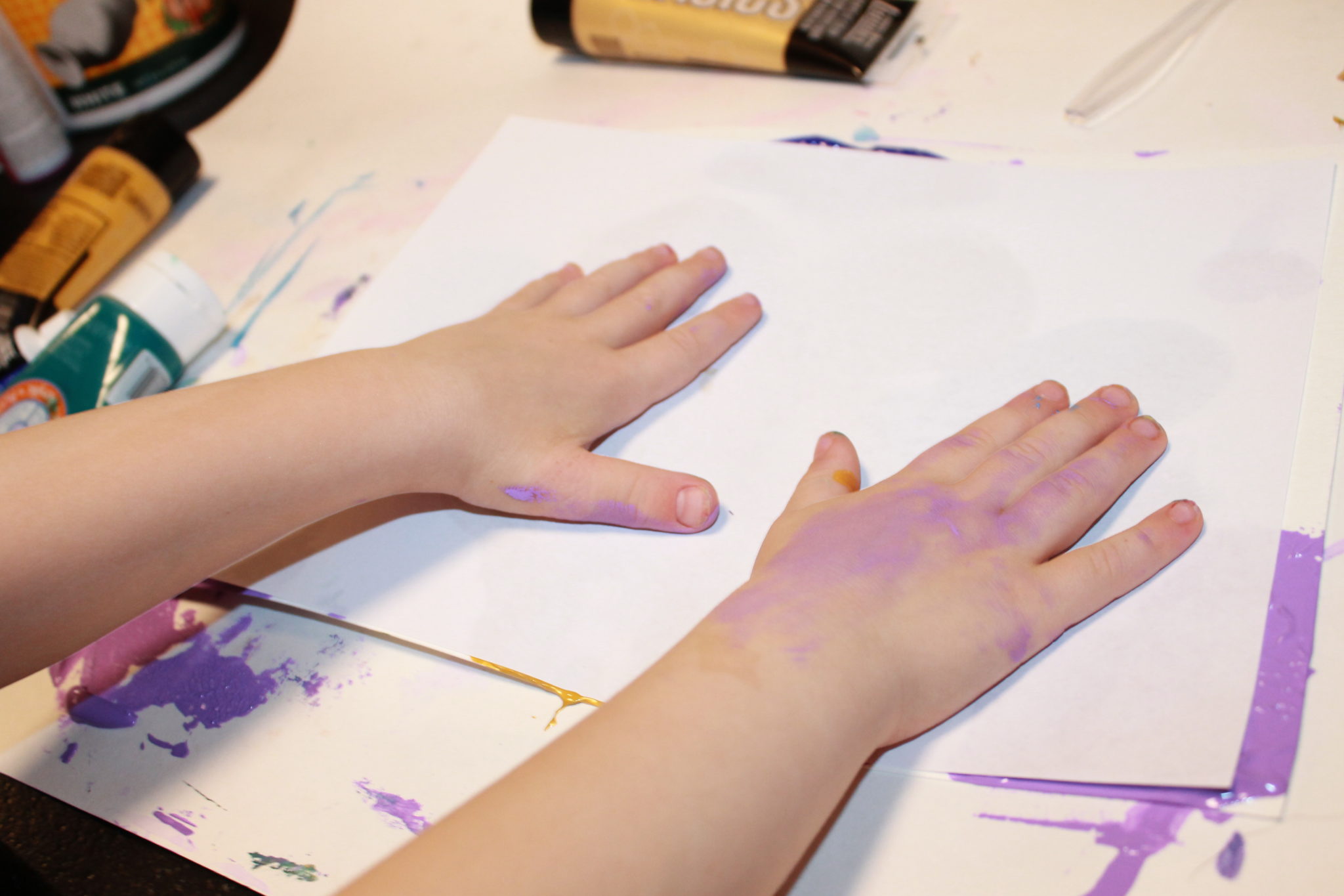 Paint Blot Abstract Printing – The Pinterested Parent