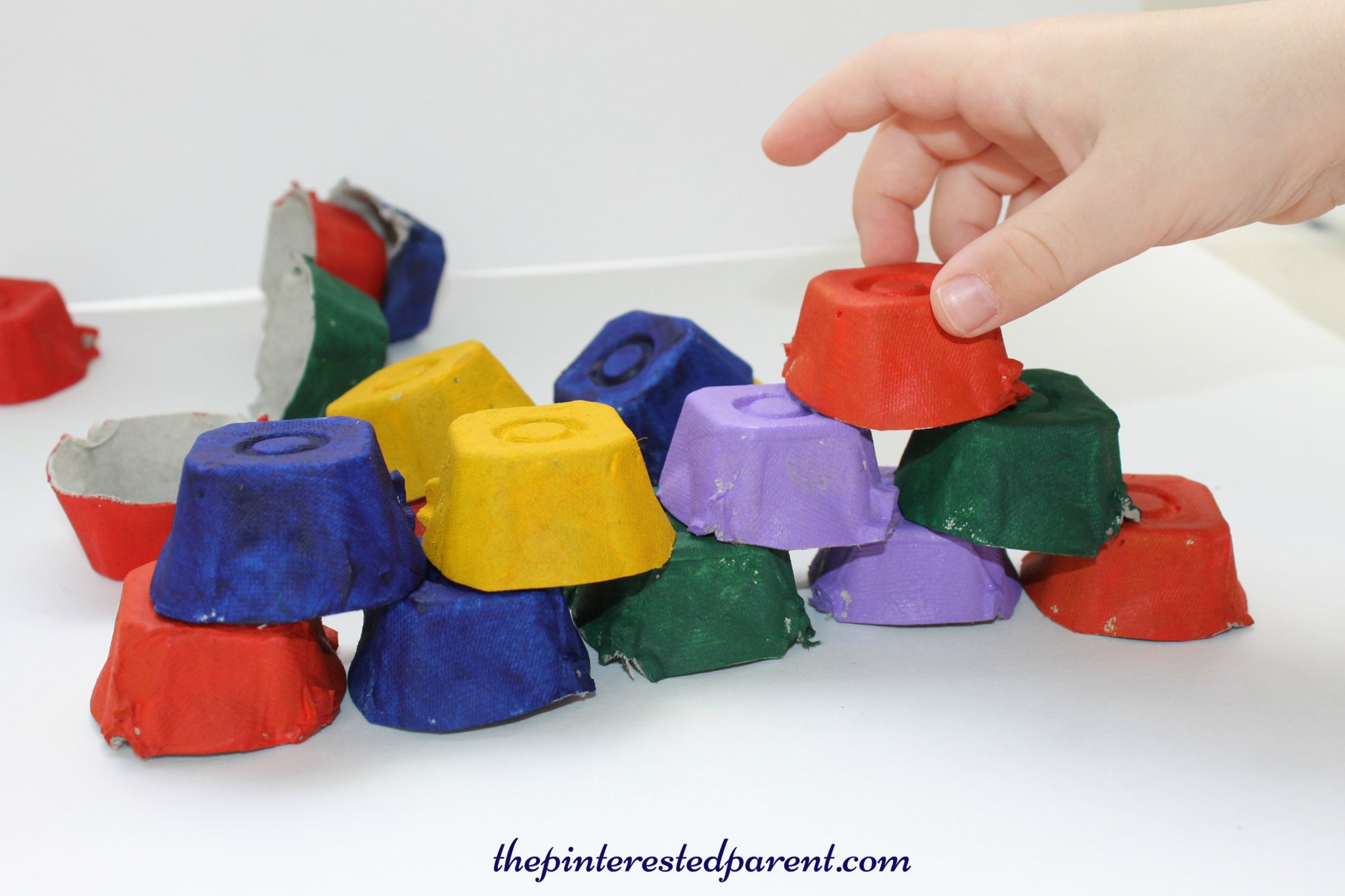 Egg Carton Building Blocks – The Pinterested Parent