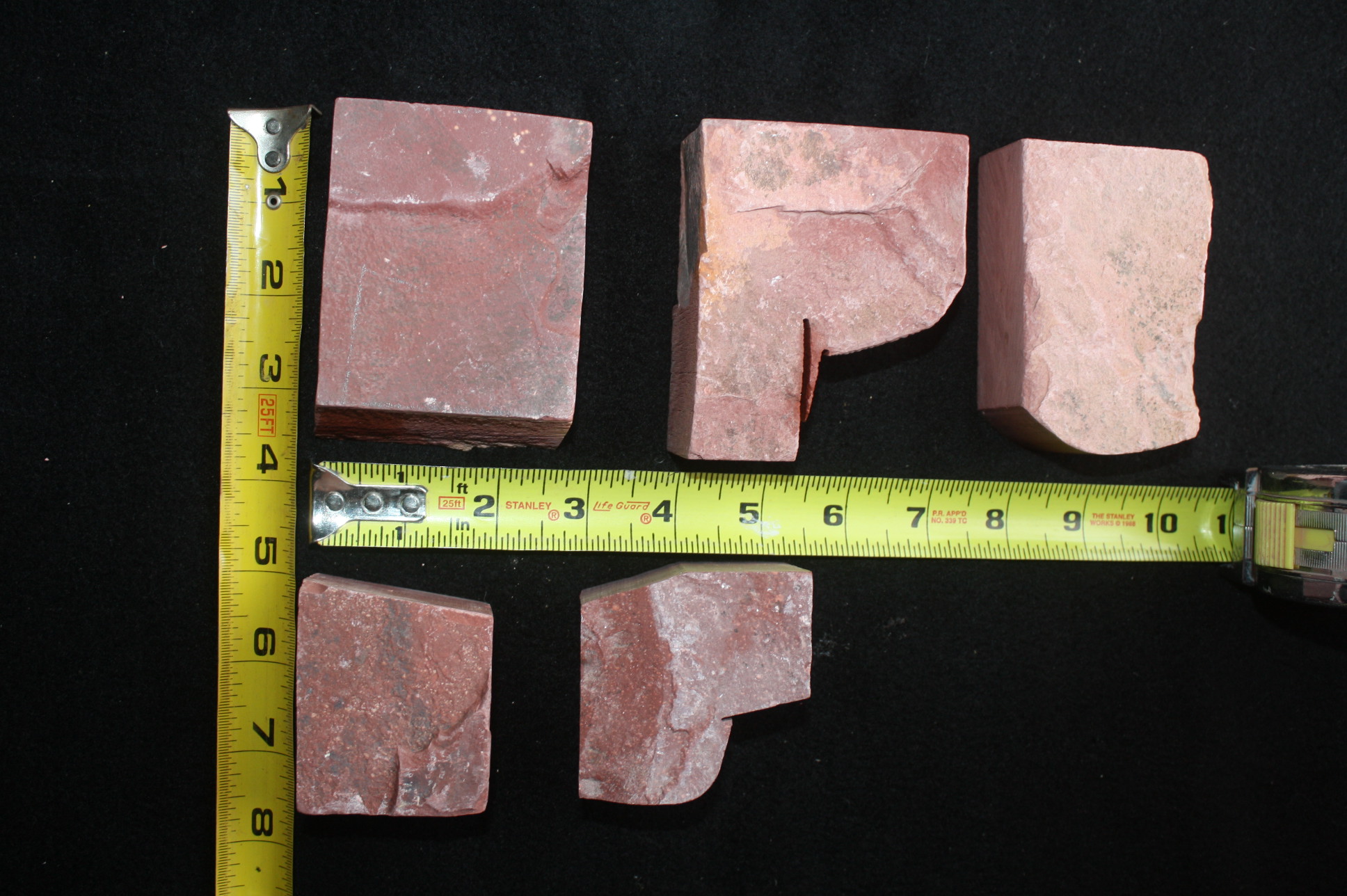 5 Smaller Pieces of Sacred Catlinite/Red Pipestone (Good For Personal ...