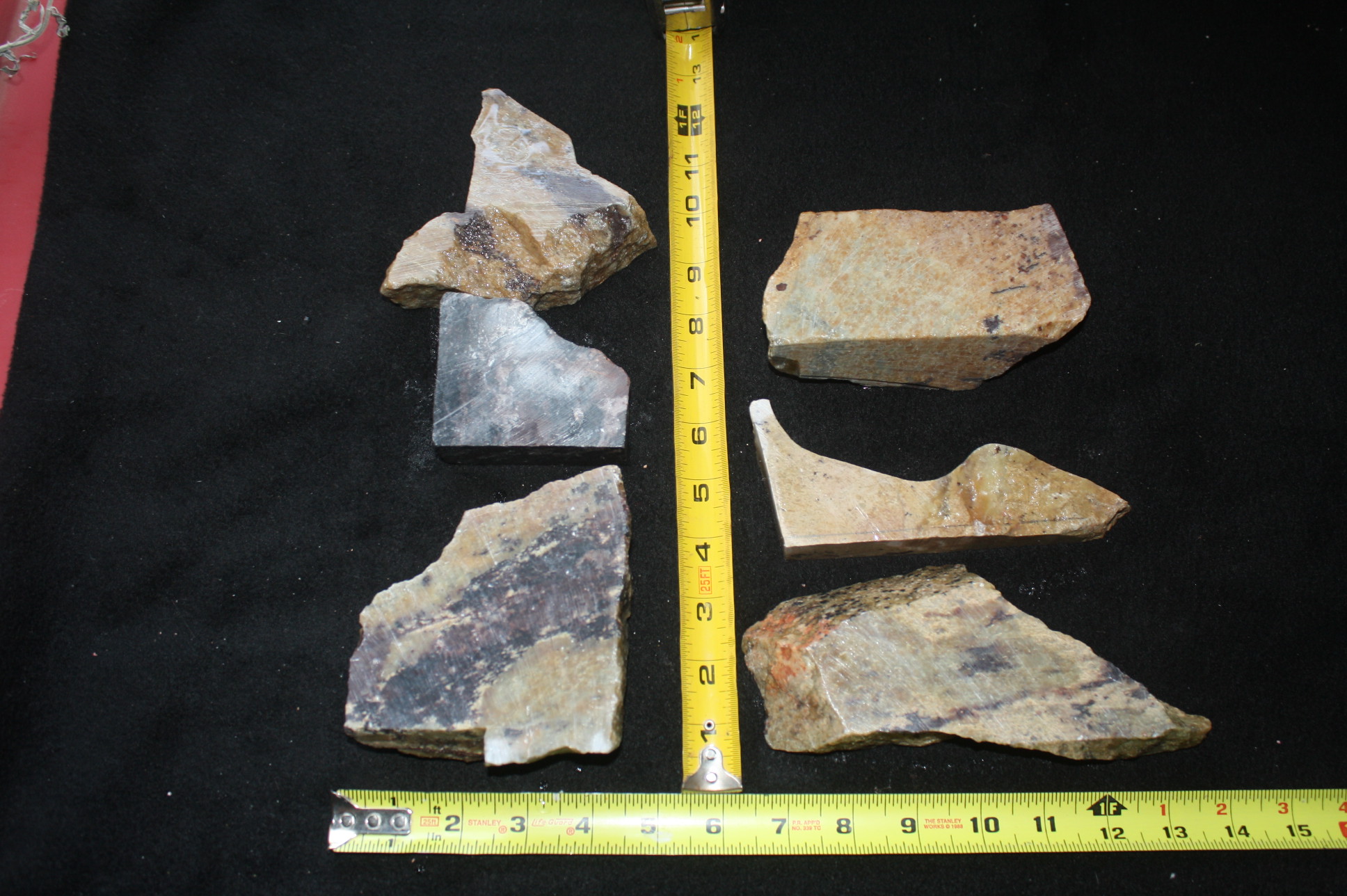 6 Smaller Pieces of Rare Multi-Colored Pipestone (Great For Personal ...