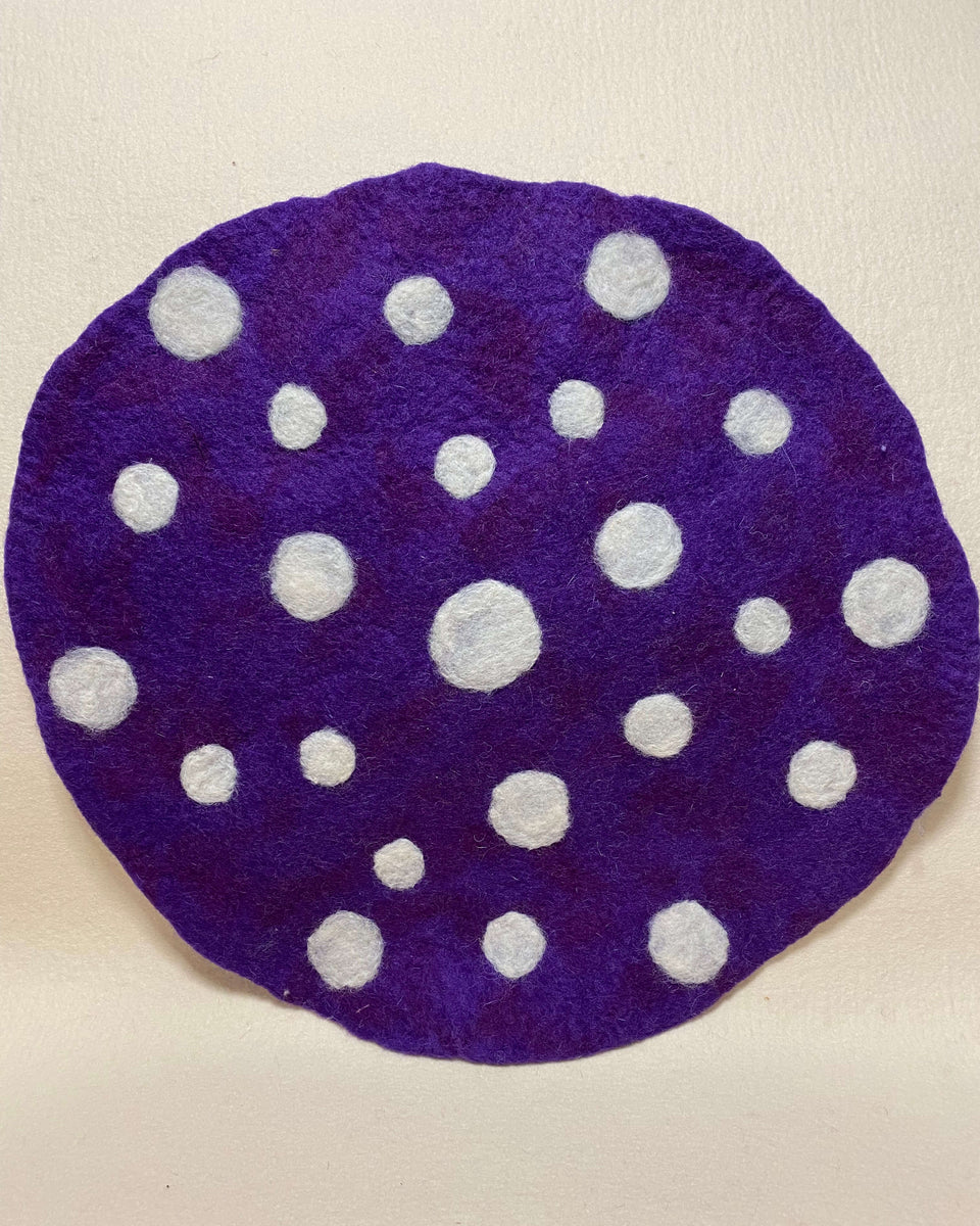 Large Purple Toadstool Mat The Pixie Patch