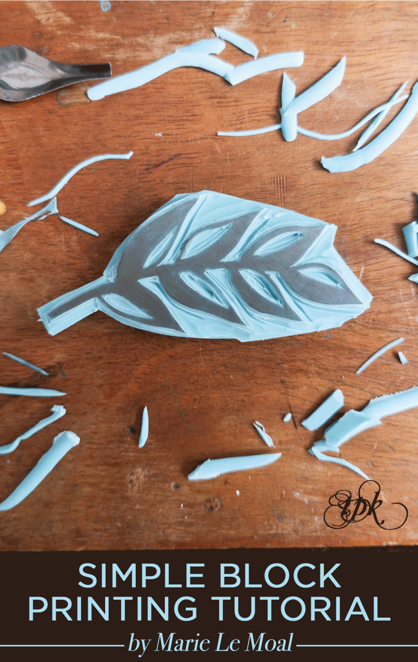 Simple Block Printing Tutorial by Marie Le Moal – The Postman’s Knock