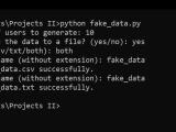How To Generate Fake User Data In Python The Python Code