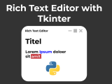 How To Make A Rich Text Editor With Tkinter In Python The Python Code