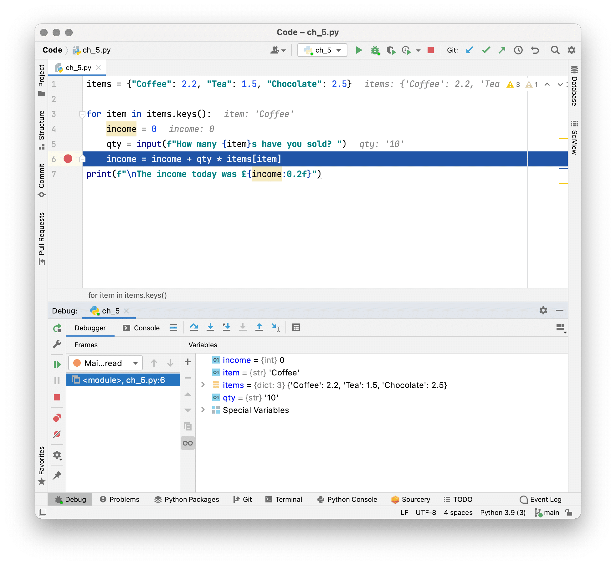 5 | Dealing With Errors and Bugs - The Python Coding Book