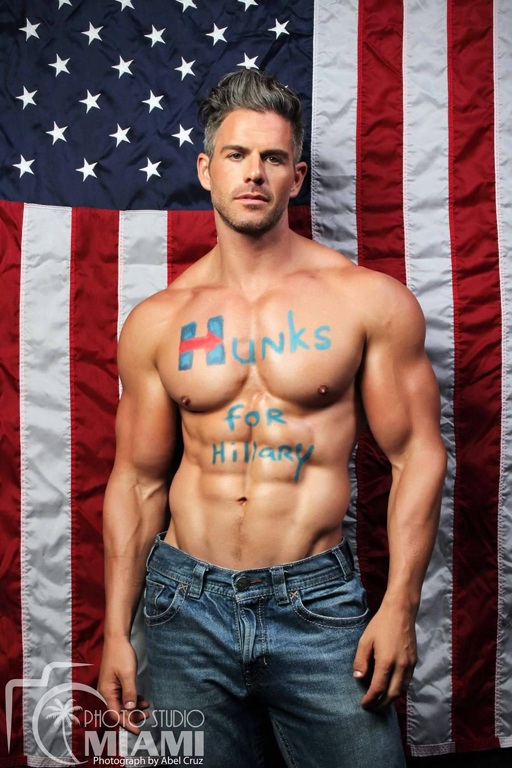 Fitness Model Eric Turner Launches #HunksForHillary – The Randy Report