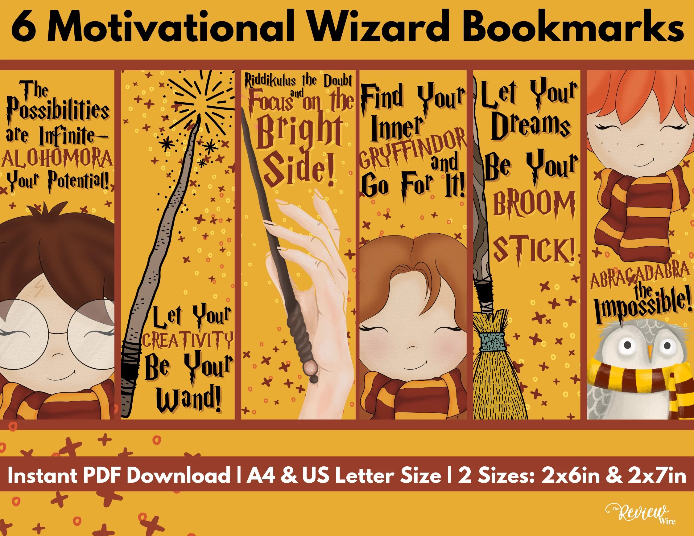 Motivational Wizard Bookmarks - The Review Wire