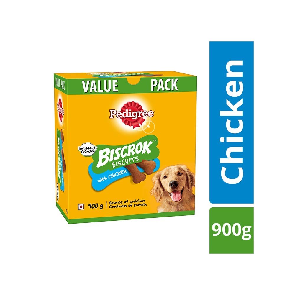 Pedigree Biscrok with Chicken 900 gm - Rowdy Pets