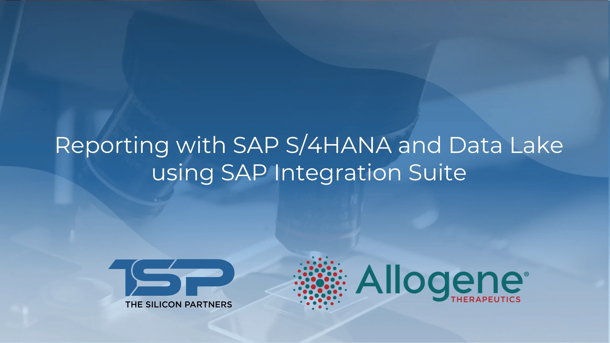 Reporting with SAP S/4HANA and Data Lake using SAP Integration Suite ...