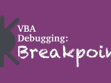 Debugging Vba Code Adding Breakpoints