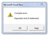 Turn Off Syntax Compile Error Alerts In Visual Basic Editor