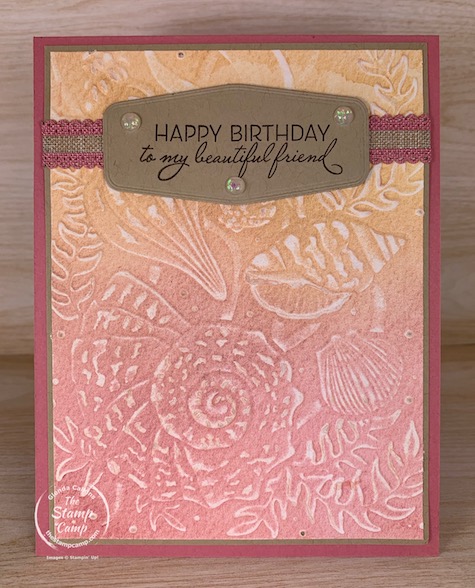 Technique Tuesday - Sanded Embossed Backgrounds - The Stamp Camp