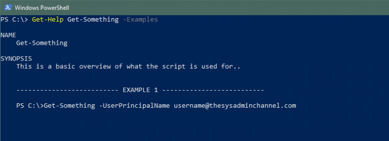 A Powershell Template For Creating The Perfect Function