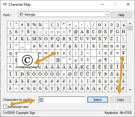 How to insert Special Characters in Windows 10