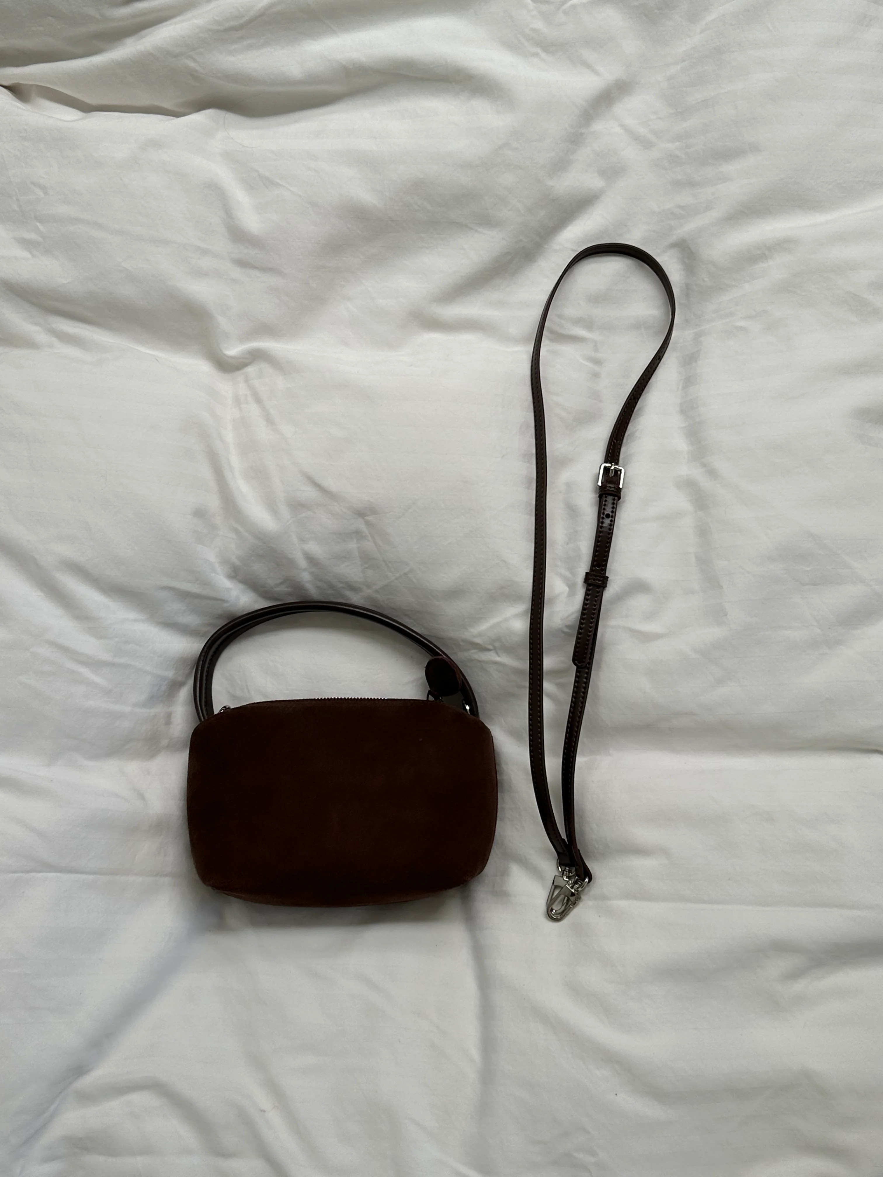 Suede Mini Clutch Bag Thethingsbetween