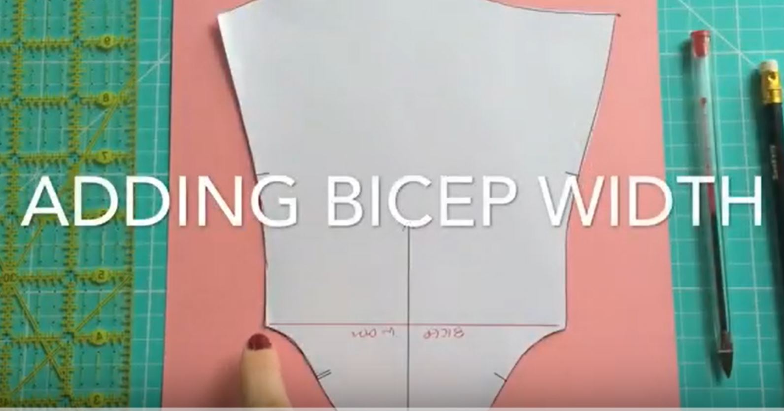 Adding bicep width to sleeves - The Thrifty Stitcher