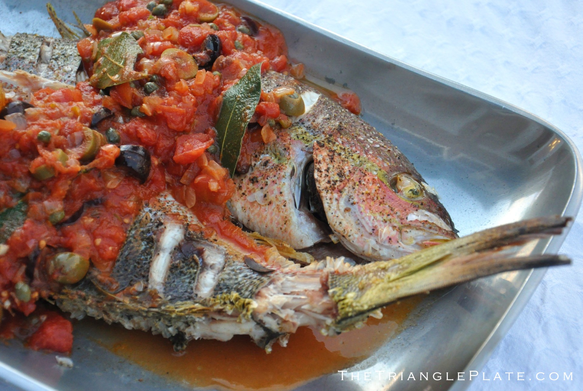 Huachinango A La Veracruzana The Triangle Plate
