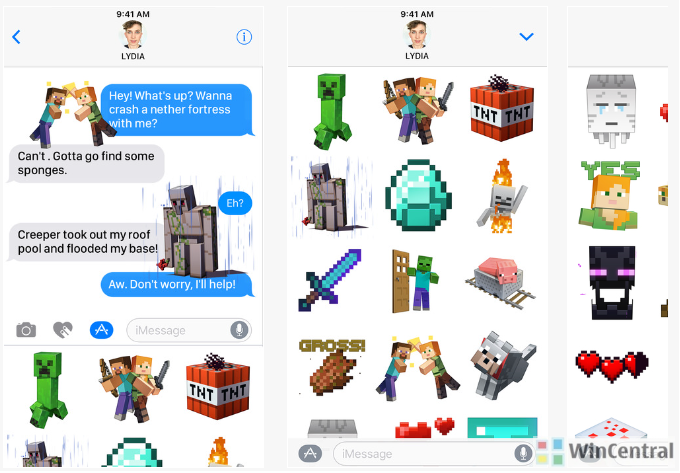 Jazz up your conversations with animated Minecraft Stickers Pack on iOS