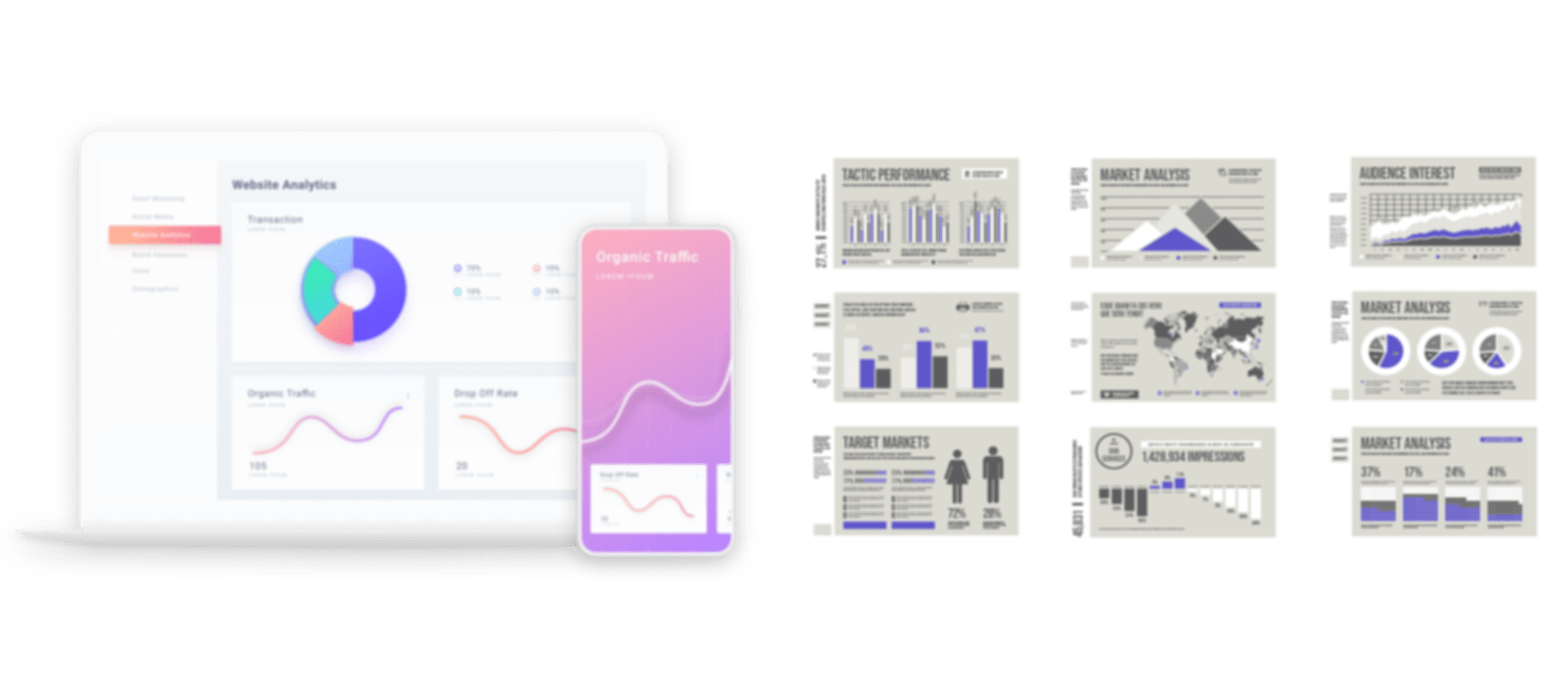 Data Analytics reporting background | ThickLabel