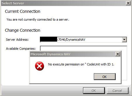 No execute permission on ” CodeUnit with ID 1. – think about IT