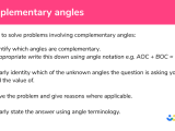 Complementary Angles Gcse Maths Steps Examples