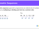 Geometric Sequences Gcse Maths Steps Examples