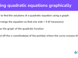 Solving Quadratic Equations Graphically Gcse Maths Revision Guide