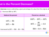 Percent Decrease Math Steps Examples Questions