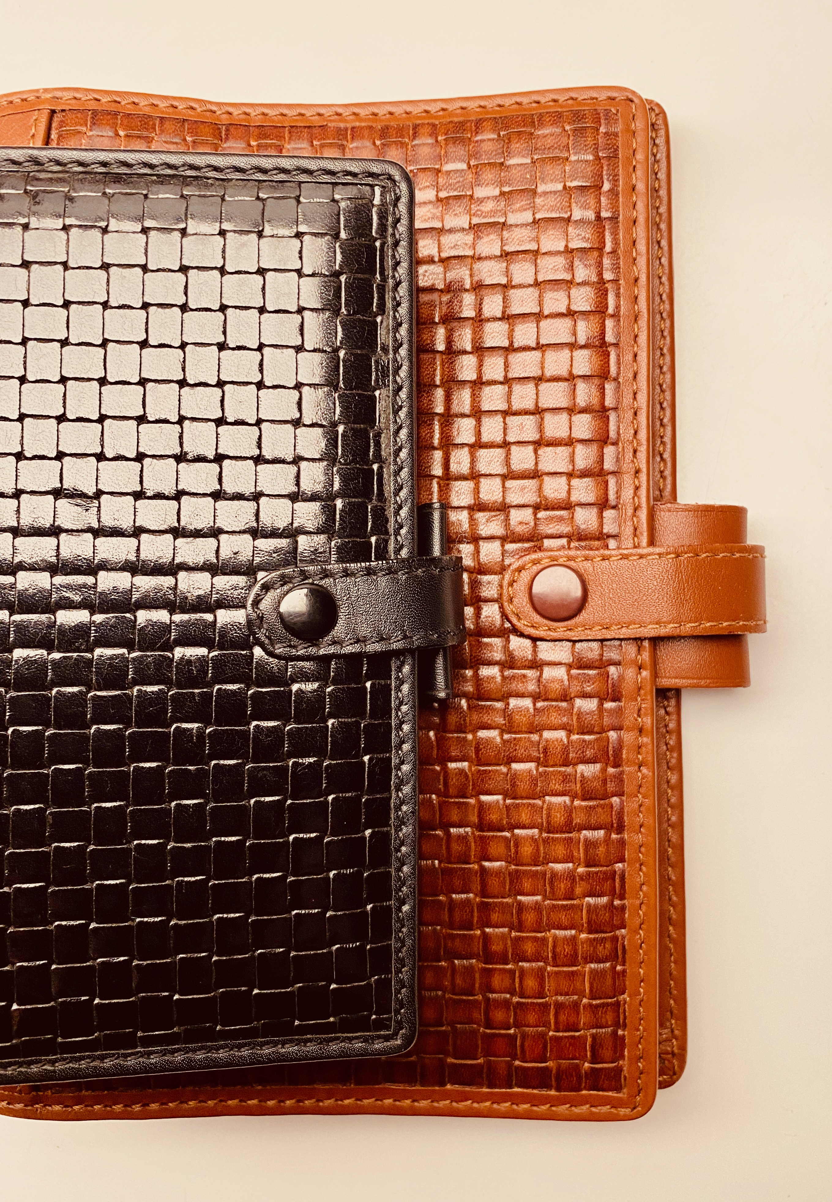Filofax Henley pocket and personal sizes in black and brown