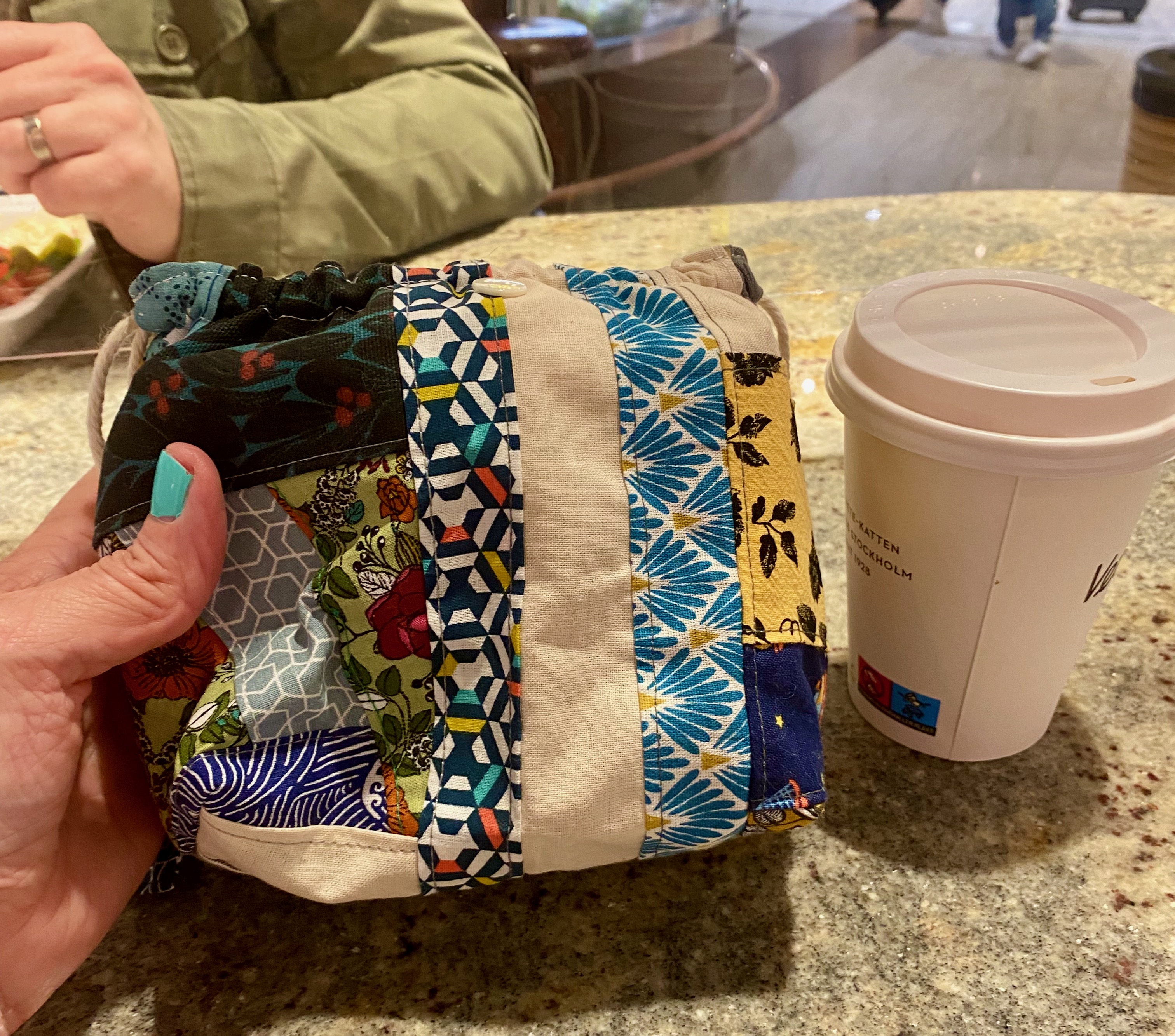 Patchwork planner pouch from YKMade