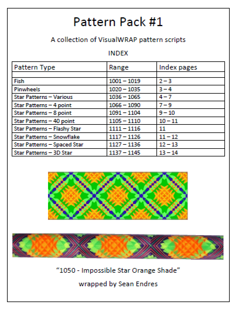 VisualWRAP Pattern Pack #1 - ThreadCentral