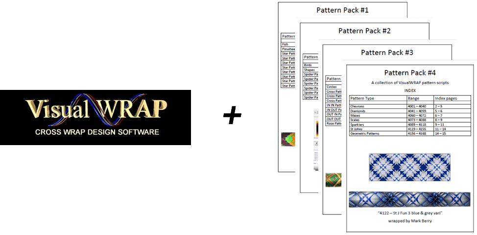 VisualWRAP Software + Pattern Packs 1-4 Bundle - ThreadCentral