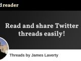 James Laverty S Threads Thread Reader App